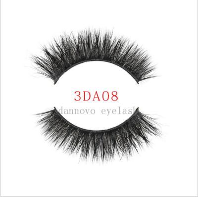 China New 3D mink hair hand made false eyelashes Soft and natural 3D false eyelashes exported for sale
