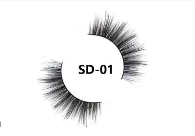 China Hot sales 3D mink hair hand made false eyelashes Soft and natural 3D false eyelashes for sale