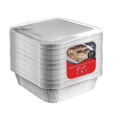 China Customized Request Accepted 1350ml Disposable Aluminum Foil Container for Food Packaging for sale