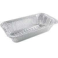 China Thickened Rectangular Aluminum Foil Pan Container 12mic 30cm for Takeout Baking Disposable for sale