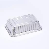 China Thickened Rectangular Aluminum Foil Pan Container 12mic 30cm for Takeout Baking Disposable for sale
