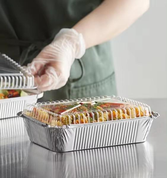 Quality Customized Logo Acceptable Food Grade Disposable Tin Foil Baking Pan/Trays with for sale