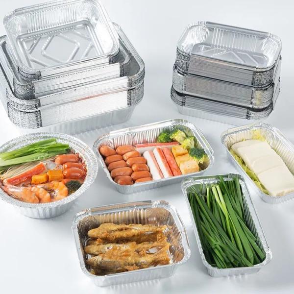 Quality PP Lid Aluminum Foil Lunch Box for Outdoor Dining Safe and Environmentally for sale