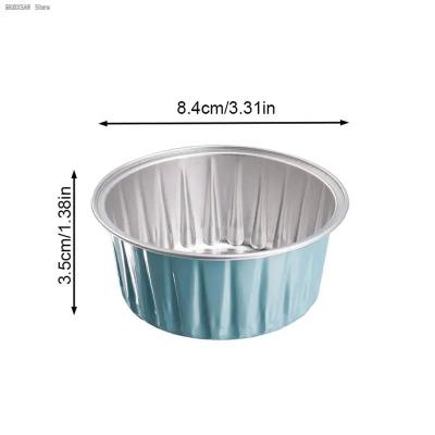 China Small Reusable Round Aluminum Foil Tin Cup Pudding Cake Mold for Baking Pastry Tools for sale