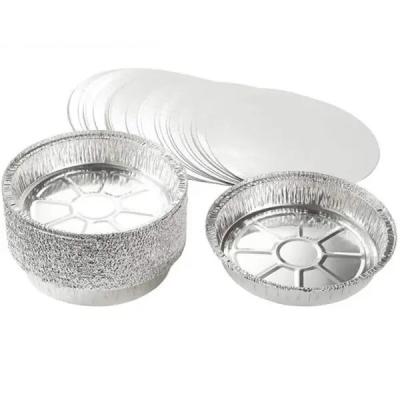 China Customized Logo Aluminum Foil Container with Lids Delivery Packaging Biodegradable Box for sale