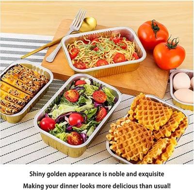 China Food Container Direct Microwave Aluminium Foil Baking Loaf Pan with Lid Taco Tray for sale