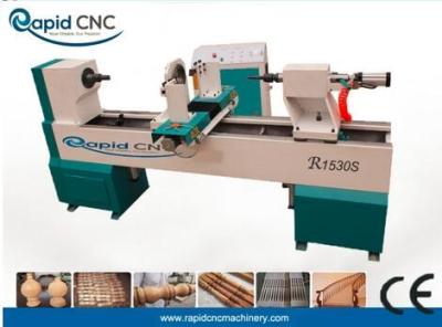 China high efficient Chinese Single spindle one cutter wood lathe R1530S for rotary and buddah carving for sale