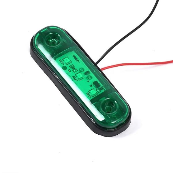 Quality Led Amber Red White Green Blue Truck Side Marker Light 12-24v Universal Voltage for sale