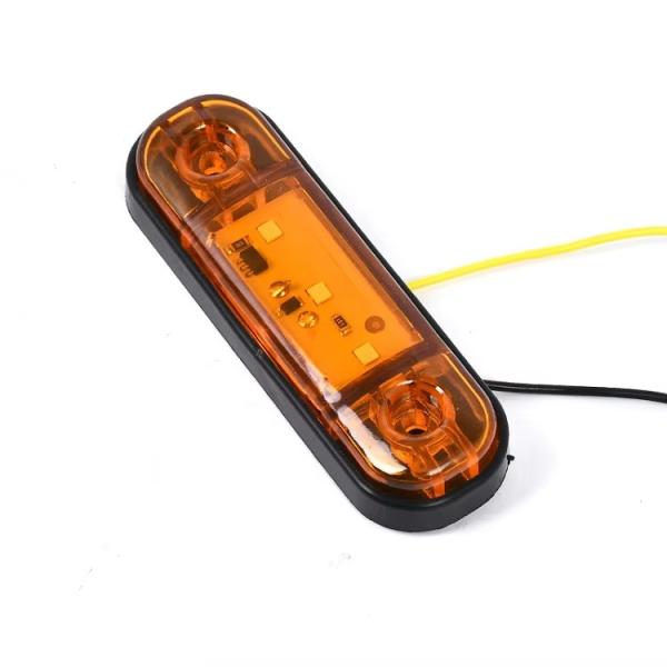Quality Led Amber Red White Green Blue Truck Side Marker Light 12-24v Universal Voltage for sale
