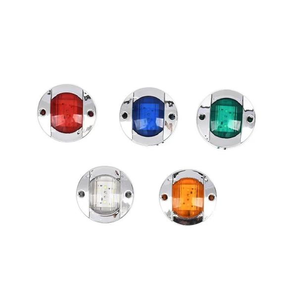 Quality 12v24v6led Round Signal Lamp Trailer Yacht Lamp Truck Side Lamp Truck Side Lamp for sale