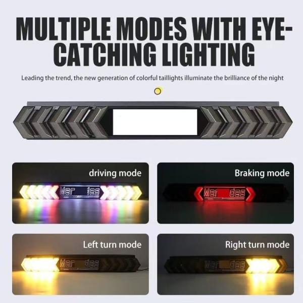 Quality New Car Devil Eyes Tail Light Trailer Trucks Car LED Rear Tail Light Red Amber DRL Turn Signal Rear Lamps for Truck Taillight for sale
