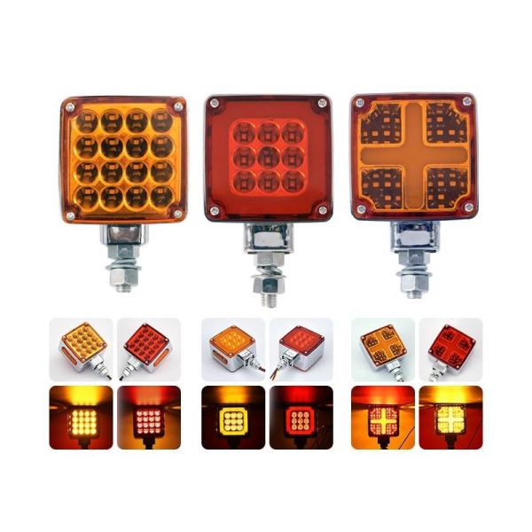 Quality Trailer Taillight 12V24V LED Double-sided square Light Truck Tail Light Side Light Reversing Wide Manufacturers for sale