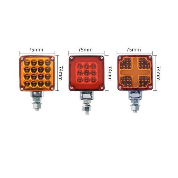 Quality Trailer Taillight 12V24V LED Double-sided square Light Truck Tail Light Side for sale