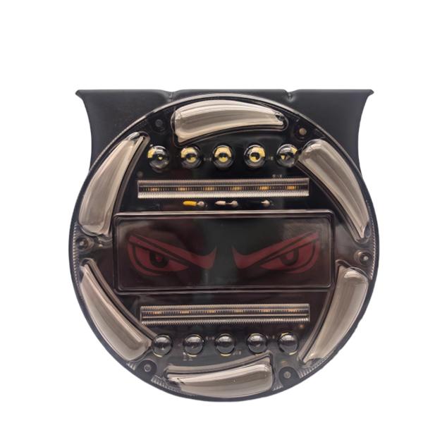 Quality truck LED rear tail light multifunction blinker light angel eyes high brightness turn signal brake lights running water blinker for sale