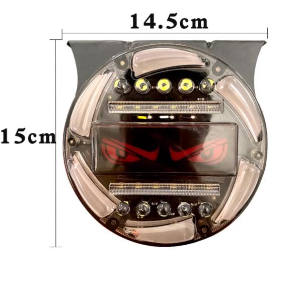 Quality truck LED rear tail light multifunction blinker light angel eyes high brightness for sale