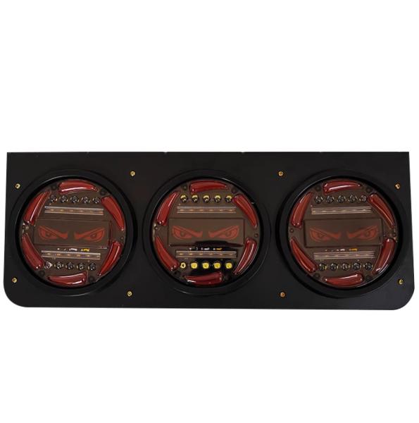 Quality Truck LED five-inch trailer high brightness waterproof triple brake burst flash steering rear combination rear tail light for sale