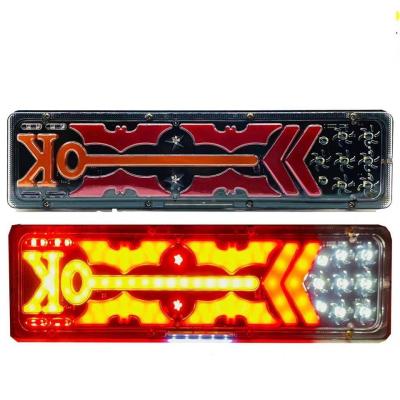 China 24V Truck Trailer Running Water Steering LED Tail Light for sale