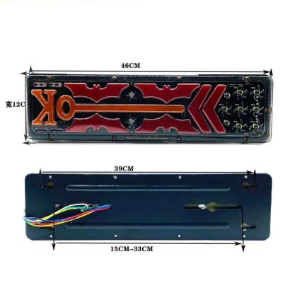 China 24V Truck Trailer Running Water Steering LED Tail Light for sale