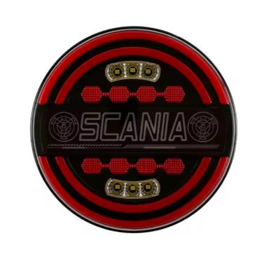 China Factory High Quality 4 Inch LED Round Trailer Tail Lights Flowing Lights Rear Lamps Truck Lights With Sequential Indicators for sale