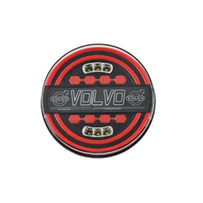 China New Style 4 Inch 24V LED Round Trailer Tail Lights Flowing Lights Rear Lamps for VOLVO Trucks for sale