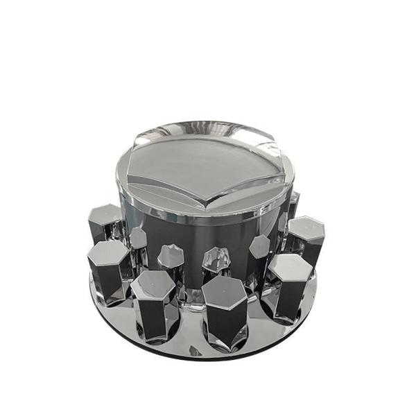 Quality Chrome Truck Axle Cover Kit 33mm 32mm ABS Plating Truck Wheel Cover Truck Parts for sale