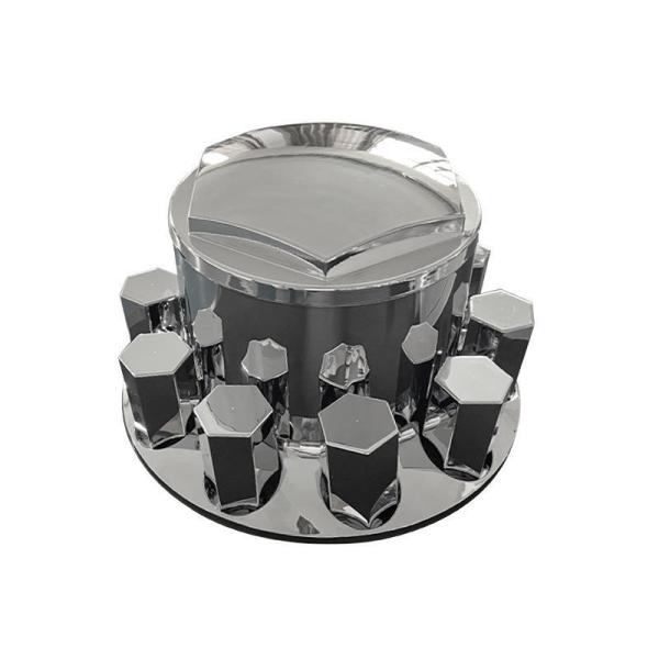 Quality Chrome Truck Axle Cover Kit 33mm 32mm ABS Plating Truck Wheel Cover Truck Parts for sale