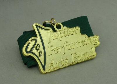 China Blue Zinc Alloy Medals 3D Die Casting Brass Plating With Soft Enamel for sale