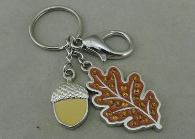 China O cristal de rocha KeyChain relativo à promoção 3D morre porta-chaves da carcaça com esmalte macio à venda