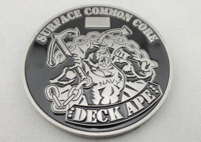 China Soft Enamel Nickel Plating DECK APE Coin / Zinc Alloy Metal Personalized Coins for Awards Gift for sale