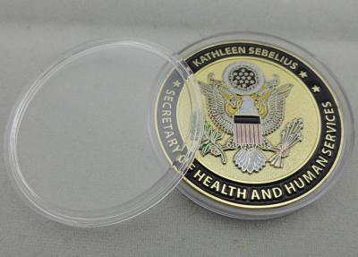 Cina La doratura in lega di zinco/peltro/salute americana d'ottone & servizio umano ha personalizzato le monete in vendita