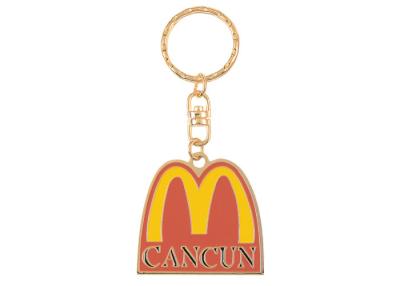 China Gold Plaed Copper Stamping MacDonald Promotional Keychain for Company Celebration, School, Club for sale