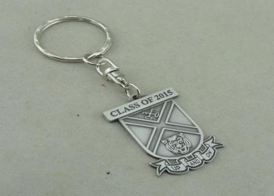 China Morrem as portas-chaves personalizadas gravadas laser relativas à promoção de prata golpeadas de Keychain à venda