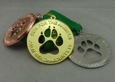China Race Ribbon Medals Enamel Customizabled Sports Medals For Company for sale
