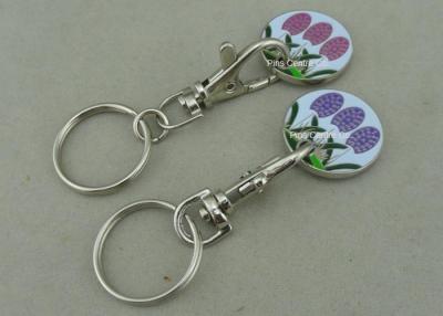 China Zinc Alloy Shopping Coin Die Stamped Silver Trolley Token Iron for sale
