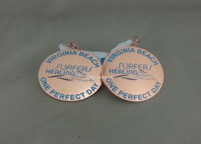 China Zinc Alloy Award Ribbons Medals , Eco Friendly Award Medals For Kids for sale