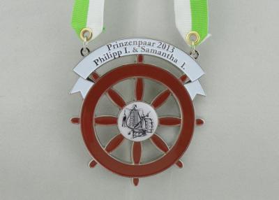 China Las medallas coloridas de la cinta, a presión fundición con el esmalte suave, niquelado para los deportes en venta