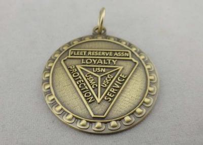 China a lealdade de 35mm morre medalhas do molde pelo bronze carimbado sem esmalte para o presente à venda