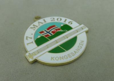 Китай Трудная проштемпелеванная латунь, музыка медали сплава цинка эмали награждает медали с отделкой золота продается