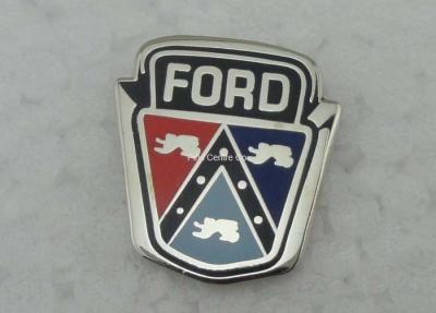 China Die Stamped Hard Enamel Pin Ford Badges , Custom Trading Pins for sale