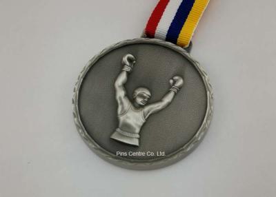 China Full 3D Antique Boxing Die Cast Medals Deutschordens Karnevalsorden With Soft Enamel / Ribbon for sale