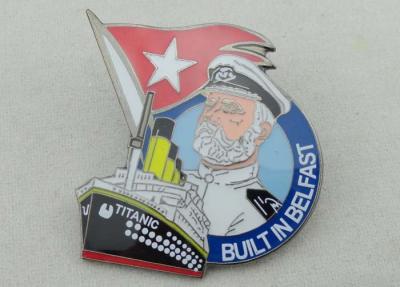 Китай ТИТАНИЧЕСКИЙ мемориальный мягкий Pin эмали с утюгом умирает пораженная и черная плакировка никеля продается