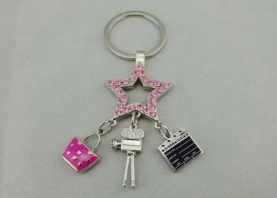 Cina Keychain promozionale in lega di zinco, catena chiave di Hollywood di nichelatura in vendita