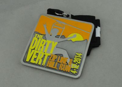 China De antieke Zilveren Medaille van het Platerenemail, Vuil Vert-Embleem 5mm Dikte Te koop