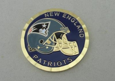 China New England Patriots Personalized Coins With Soft Enamel 50.8mm Diameter for sale