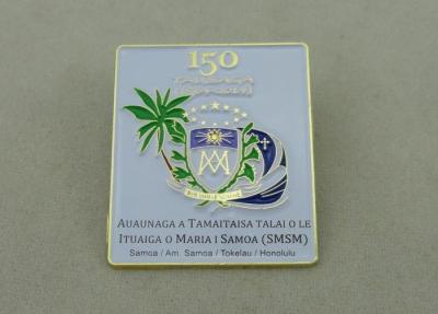 Cina Pin morbido dello smalto di SMSM con materiale e serigrafia in lega di zinco in vendita