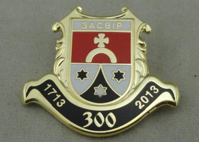 Cina 3D muoiono esercito timbrato di Pin di metallo doratura/dell'ottone a 1.25 pollici in vendita