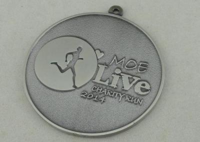 中国 MOE の生きている慈善の操業骨董品の銀の空手メダル亜鉛合金はダイ カスト 販売のため