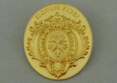 China Woman Souvenir Badges , Zinc Alloy 3D Gold Plating Badge And Push Pin for sale