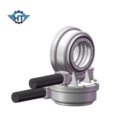 China Helical Gear Enclosed Housing Dual Axis Slew Drive Model SDE21 With AC 380 Motor For Solar Tracker Te koop