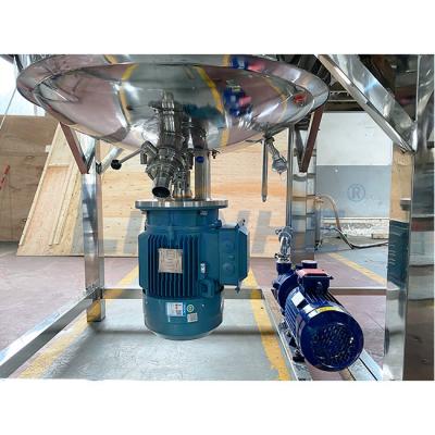 China 1000L de vaste Hoge Mixer die van de Scheerbeurt Vacuümemulgator Kosmetische Reactor verwarmen Te koop